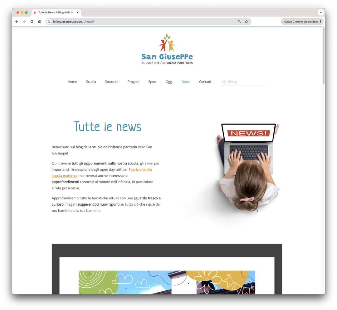 Realizzazione Siti Internet Milano: Scuola Infanzia Pero