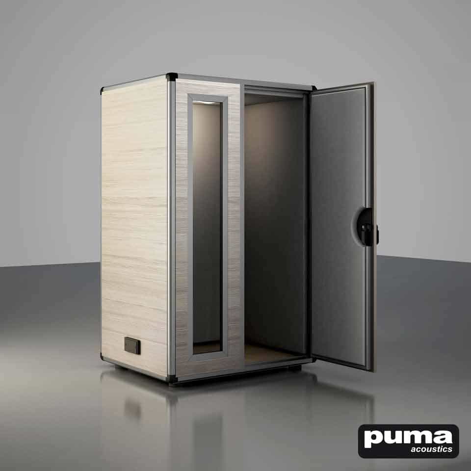 Creazione del sito Web di Puma Acoustics, cabine musicali