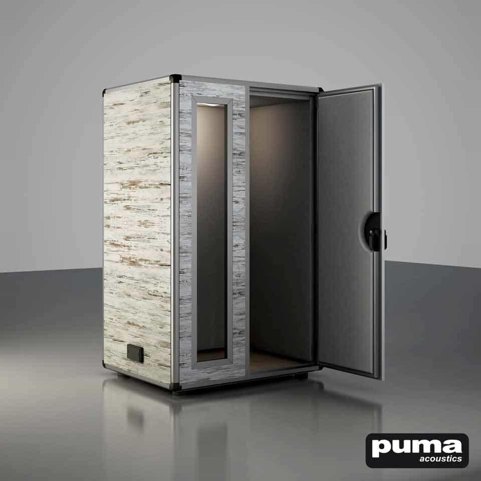 Creazione del sito Web di Puma Acoustics, cabine musicali